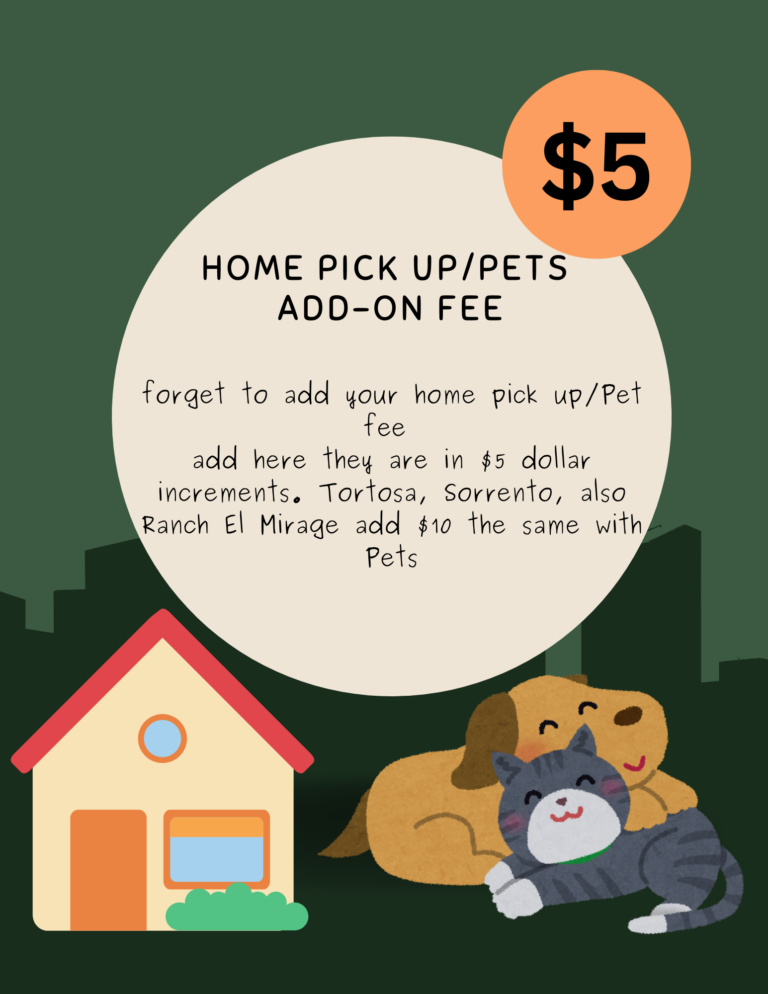 Home pick-up/drop-off/RE-BOOKING FEE - Ride 347 Airport shuttle